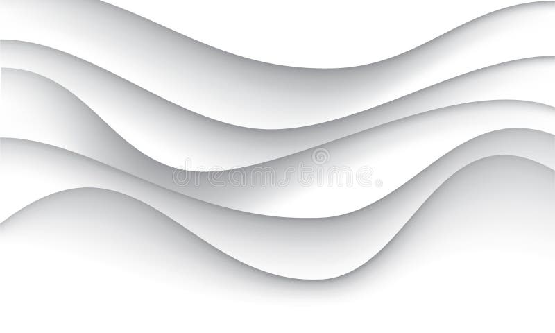 Abstract White Paper Cut Wave Curve Overlap Background Texture Vector ...