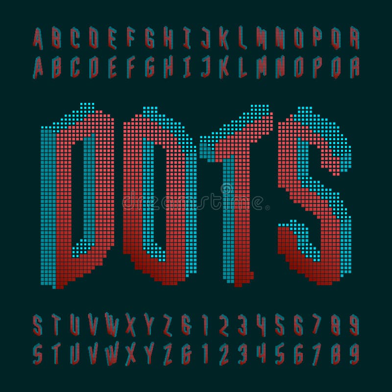 Dots alphabet stock illustration. Illustration of abstract - 28772433