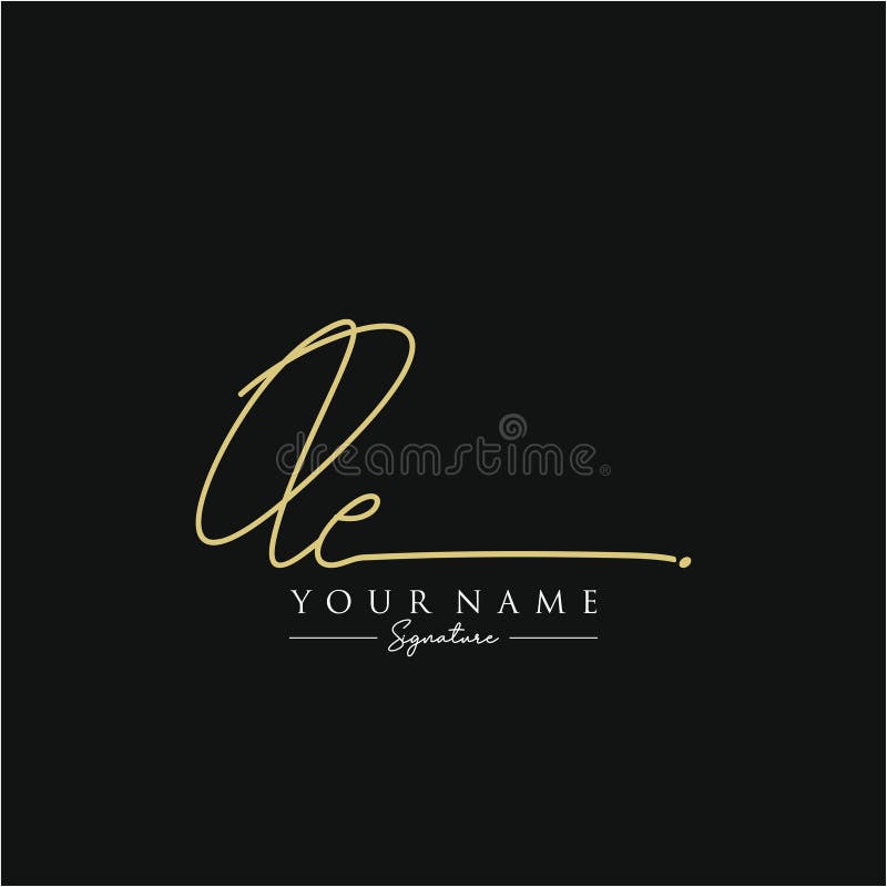 Letter QE Signature Logo Template Vector Stock Vector - Illustration of ...