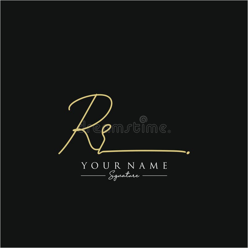 Letter RR Signature Logo Template Vector Stock Vector - Illustration of ...