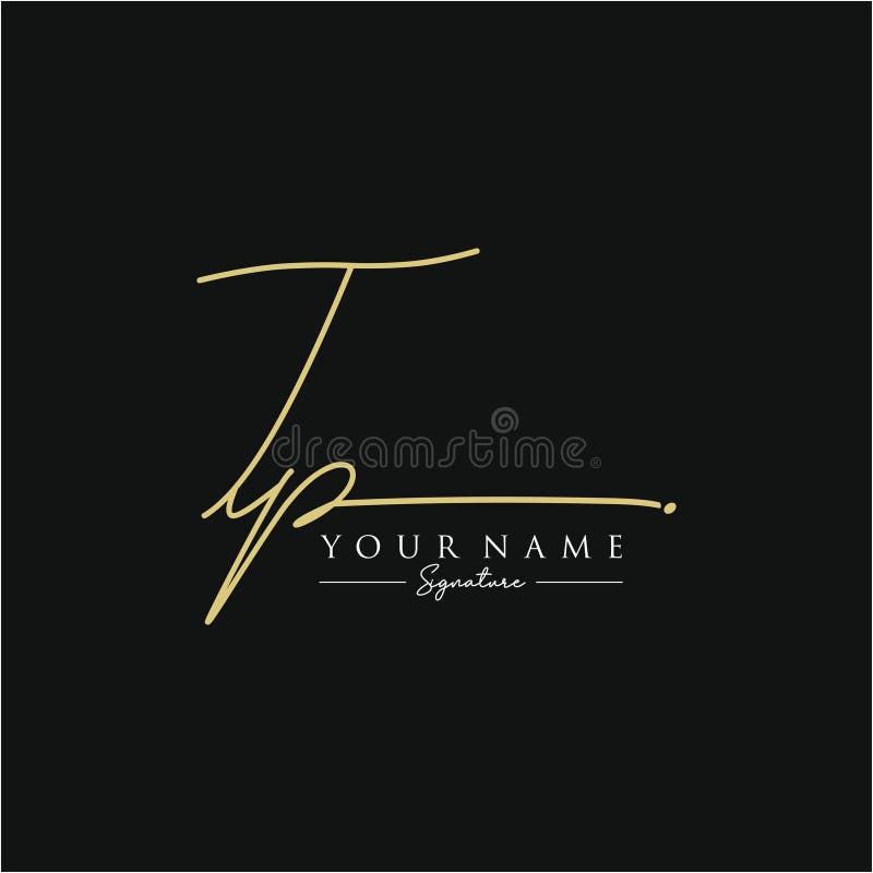 Letter TP Signature Logo Template Vector Stock Vector - Illustration of ...