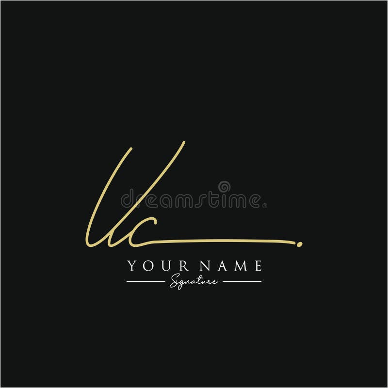 Letter VC Signature Logo Template Vector Stock Vector - Illustration of ...