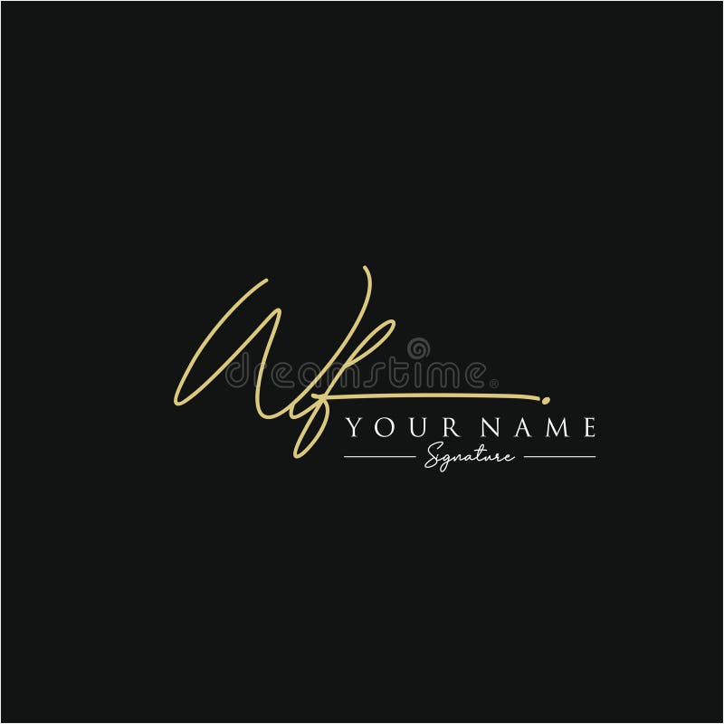 Wf Signature Stock Illustrations – 196 Wf Signature Stock Illustrations ...