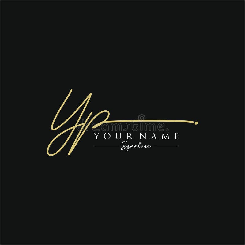 Letter YP Signature Logo Template Vector Stock Vector - Illustration of ...