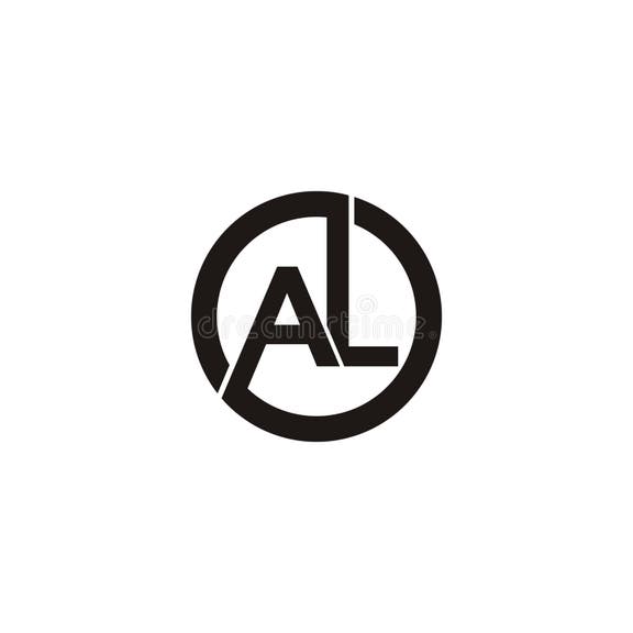 AL Letter Logo Icon Design Template Elements Stock Vector ...