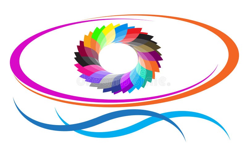 Colored Flower Pattern Sarcal Icon Stock Vector - Illustration of ...