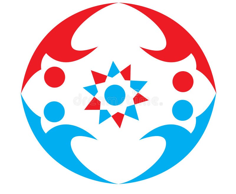 Teamwork People Union Business Partners Logo Icon Stock Vector ...