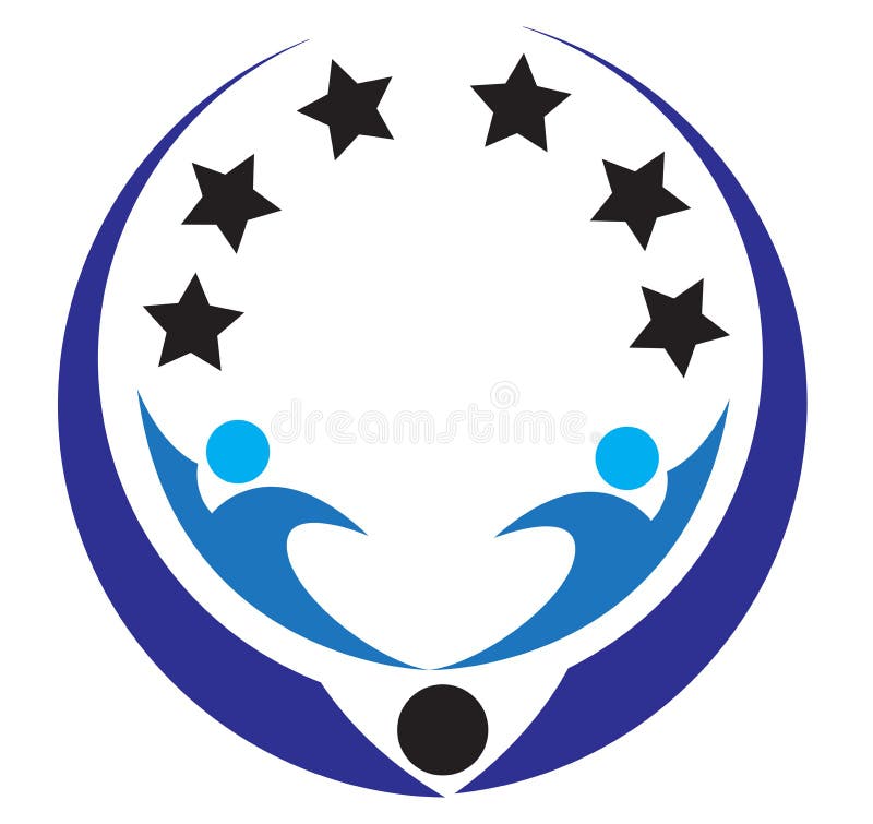 Teamwork People Union Business Partners Logo Icon Stock Vector ...