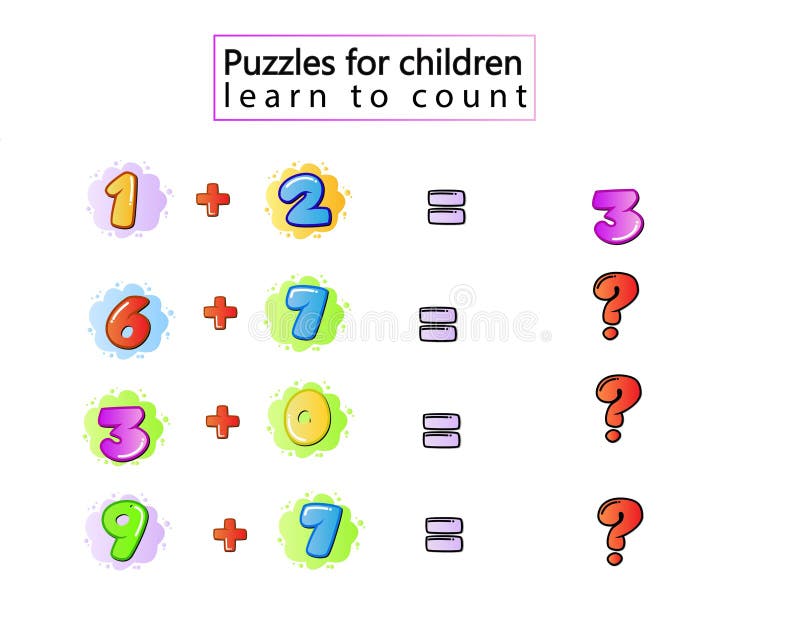Puzzles for Kids.solve Examples ,Workbook on Mathematics for Preschool ...