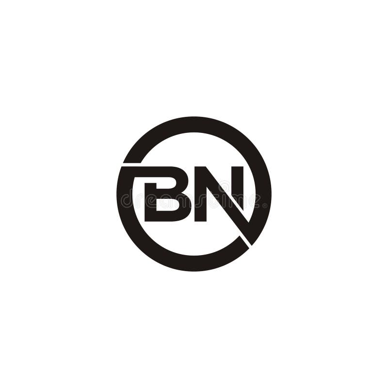 Initial Alphabet Letter Bn B N Logo Company Icon Design Stock Vector ...