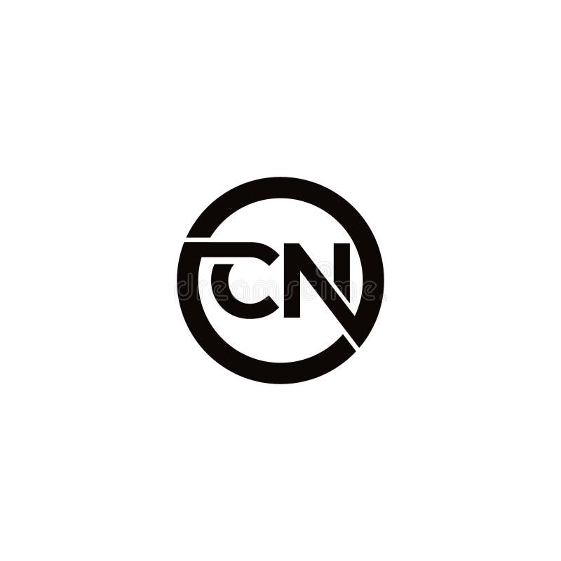 CN Letter Logo Icon Design Template Elements Stock Vector ...