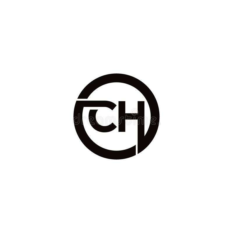 Letter CH Abstract Logo Template Vector Illustration Icon Element Stock ...
