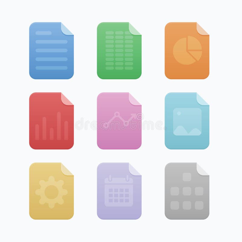 Colorful paper icon stock vector. Illustration of gradient - 179120289