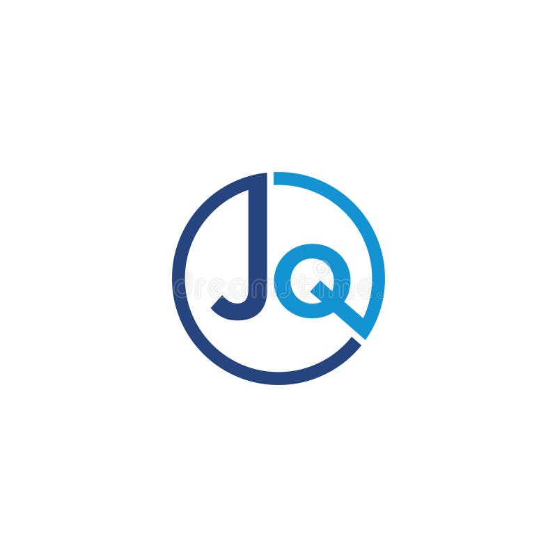 JQ Letter Logo Icon Design Template Elements Stock Vector ...