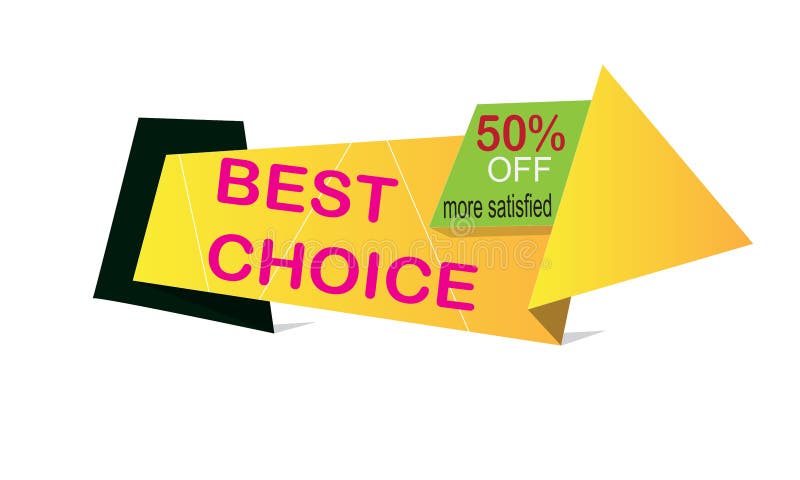 A Sales Label at a Discount. Dominant Yellow and Green Stock Vector ...