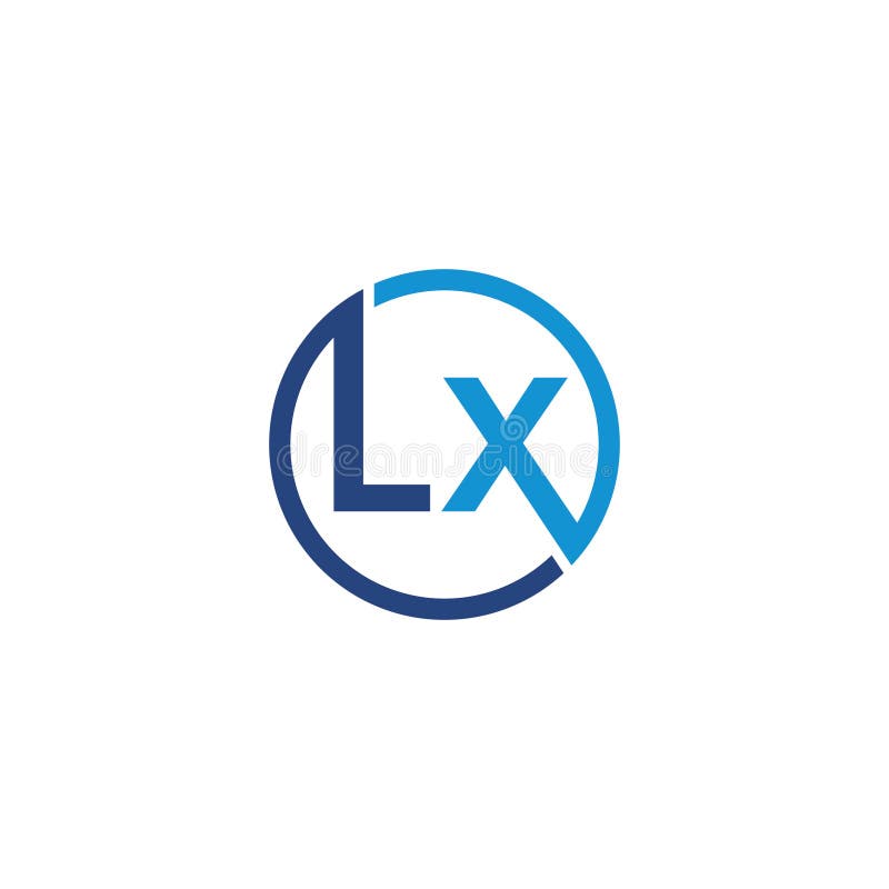 LX Letter Logo Icon Design Template Elements Stock Vector ...