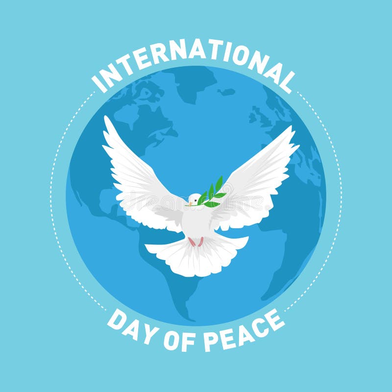 International Peace Day Greeting Card Stock Vector - Illustration of ...
