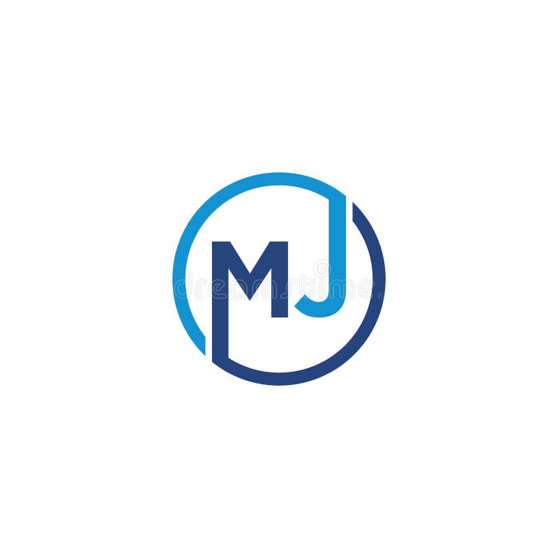MJ Letter Logo Icon Design Template Elements Stock Vector ...