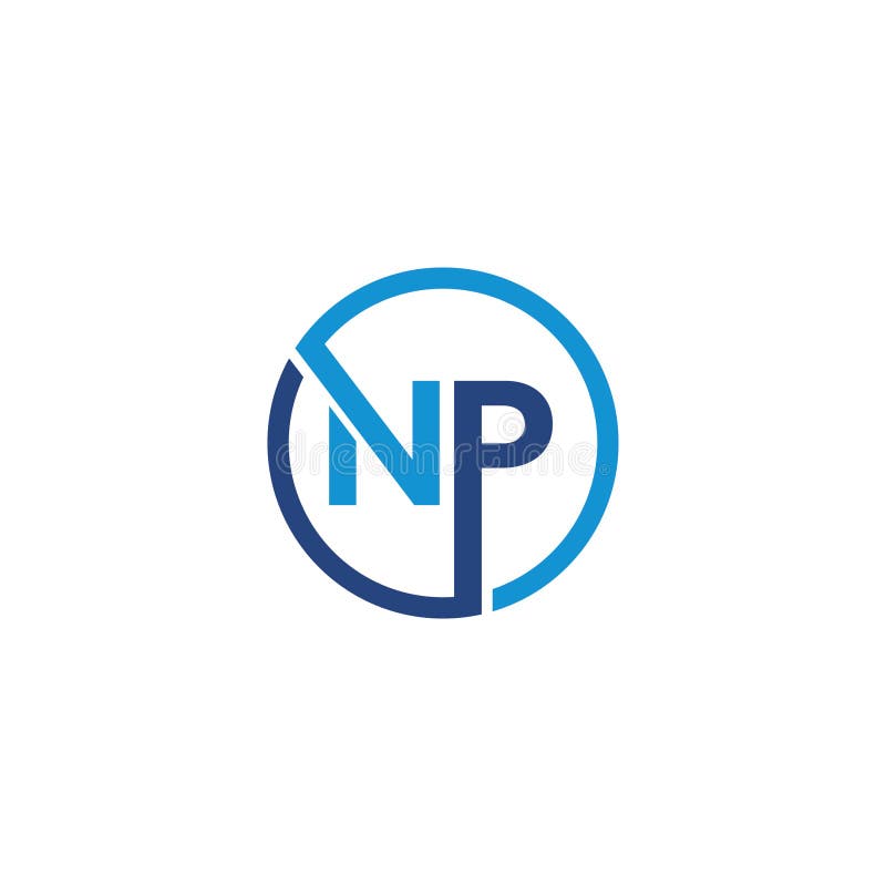 NP Logo Letter Design Template Element Stock Vector - Illustration of ...