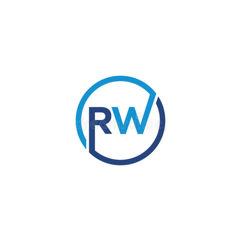 Rw Letter Logo Stock Illustrations – 930 Rw Letter Logo Stock ...