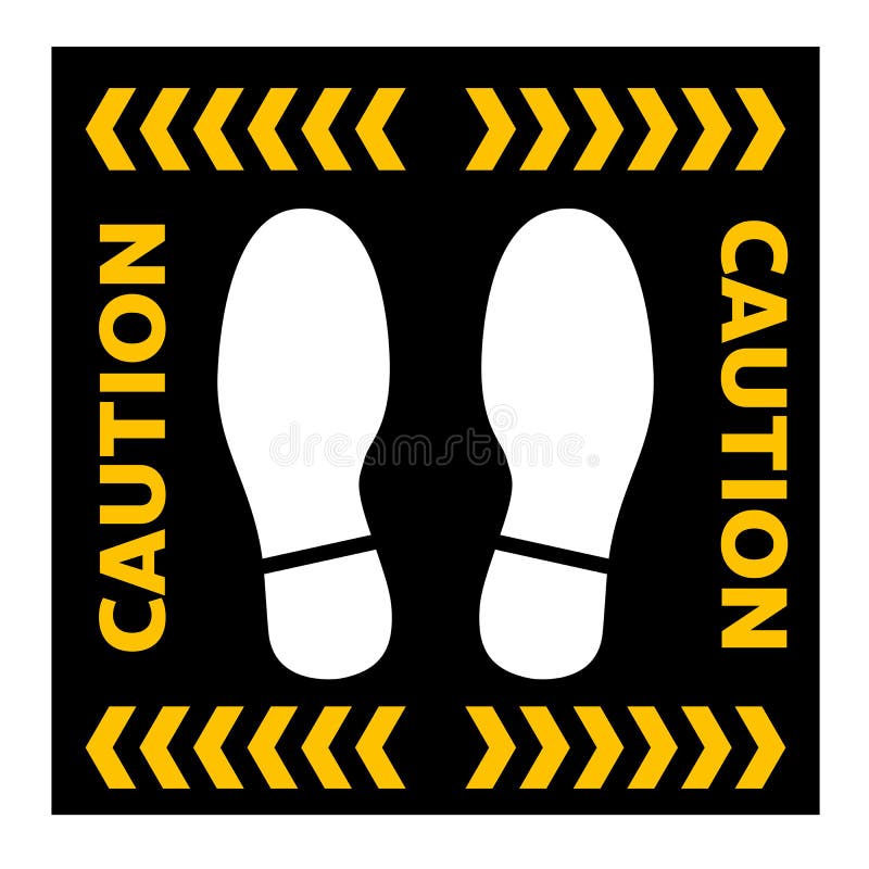 Social Distancing Keep Distance Sign Coronovirus Vector Illustration ...