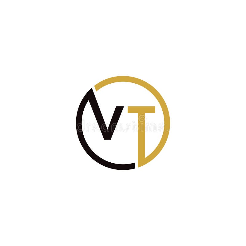 VT Letter Logo Icon Design Template Elements Stock Vector ...