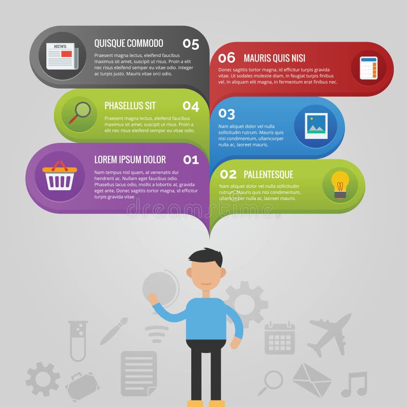 Infographic Speech Bubble stock vector. Illustration of data - 179442752