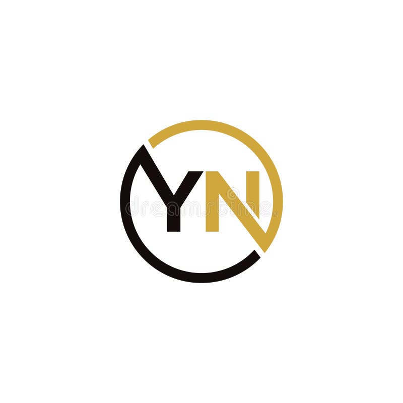 YN Letter Logo Icon Design Template Elements Stock Vector ...