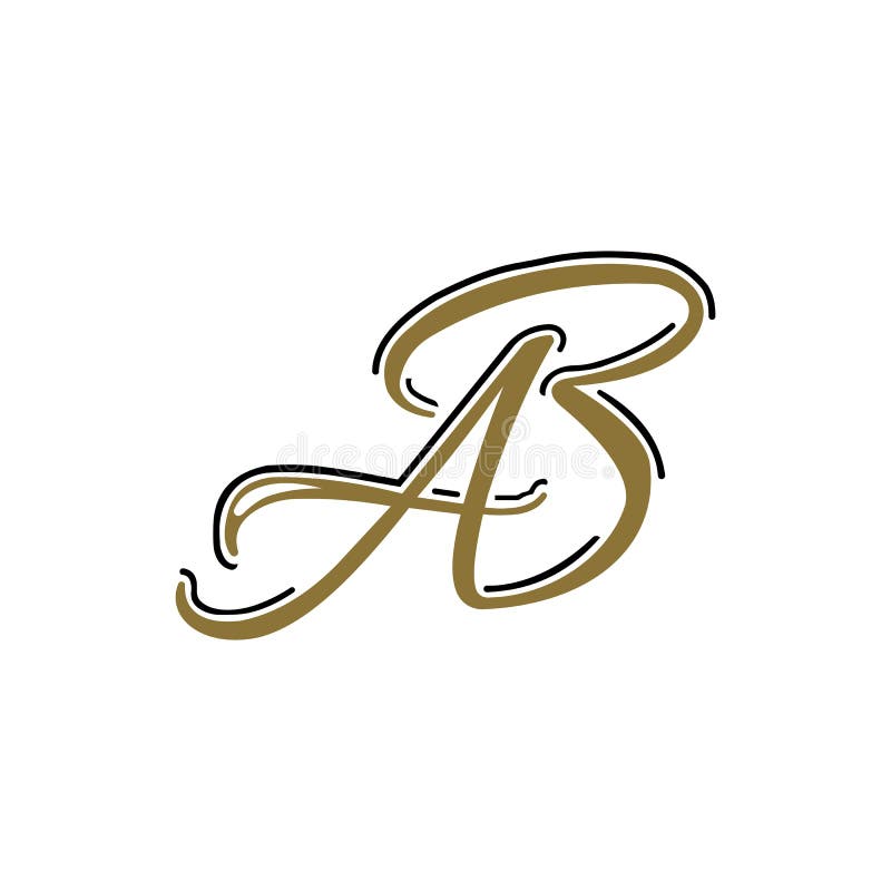 Initial Letter Ab Logo or Ba Logo Vector Design Template Stock Vector ...