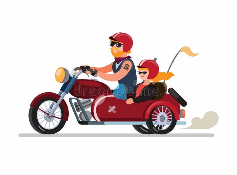 Motorbike Sidecar Stock Illustrations – 193 Motorbike Sidecar Stock ...