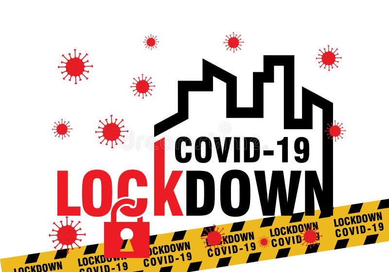 Lockdown City Covid-19 Corona Virus Background Template Stock Vector ...