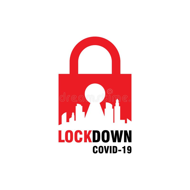 Lockdown City Covid-19 Corona Virus Vector Background Stock Vector ...