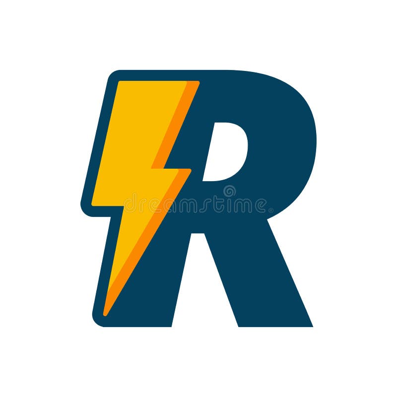 Thunder Letter R Logo Stock Illustrations – 69 Thunder Letter R Logo ...