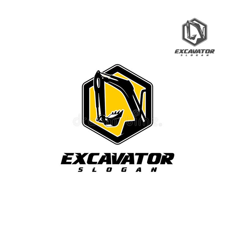Mini Excavator Logo Stock Illustrations – 333 Mini Excavator Logo Stock ...
