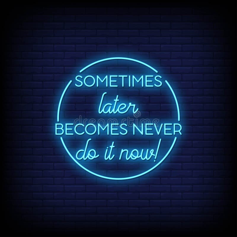 See You Later Neon Signs Style Text Vector Stock Vector - Illustration ...