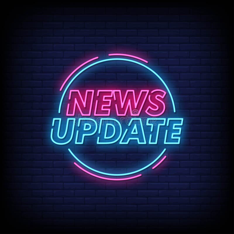 Headline News Neon Signs Style Text Vector Stock Vector - Illustration ...