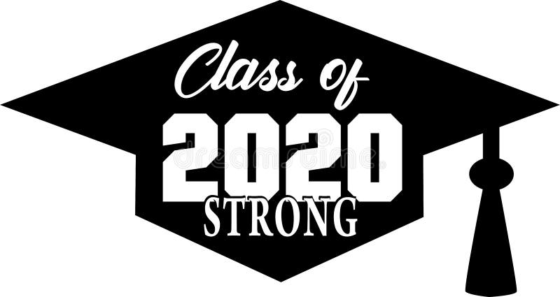 Class of 2020 Strong Inside Graduation Cap Stock Illustration ...