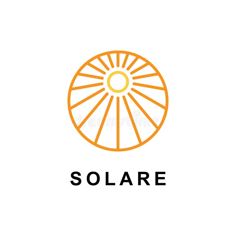 Solar Logo Design Vector Template Stock Vector - Illustration of idea ...