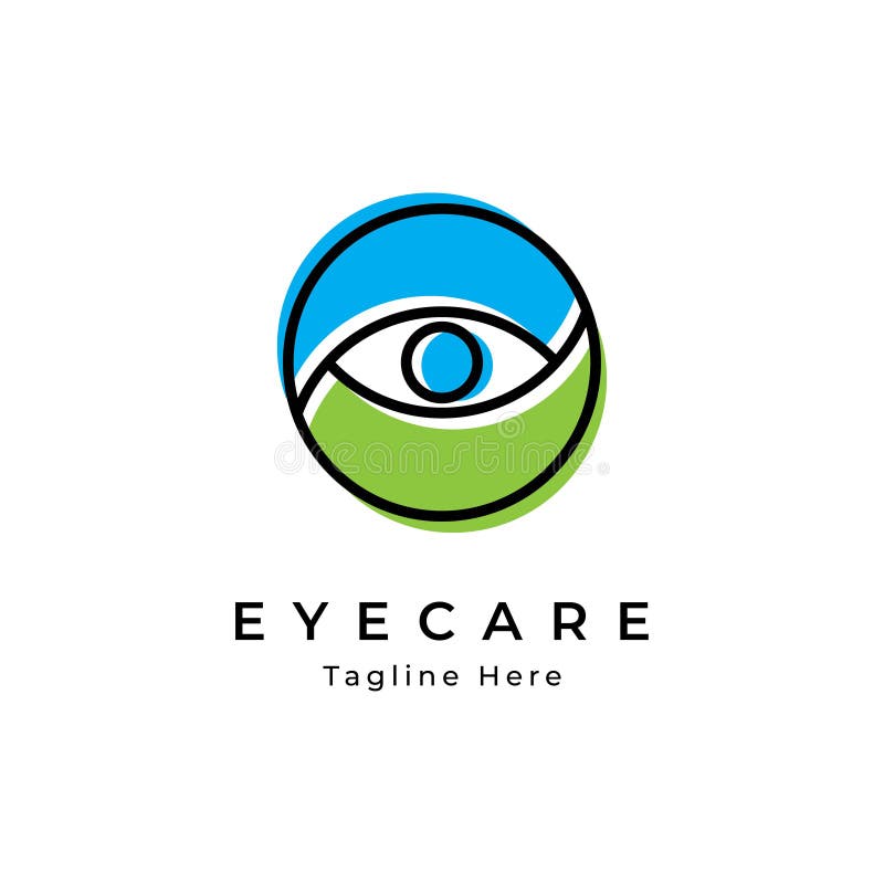 Eye Care Logo Design Template Stock Vector - Illustration of modern ...