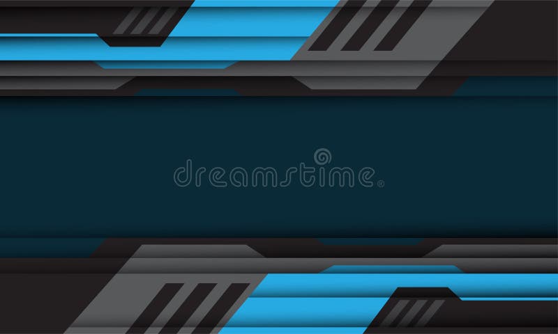 Abstract Blue Grey Cyber Pattern on Dark Grey Blank Space Design Modern ...