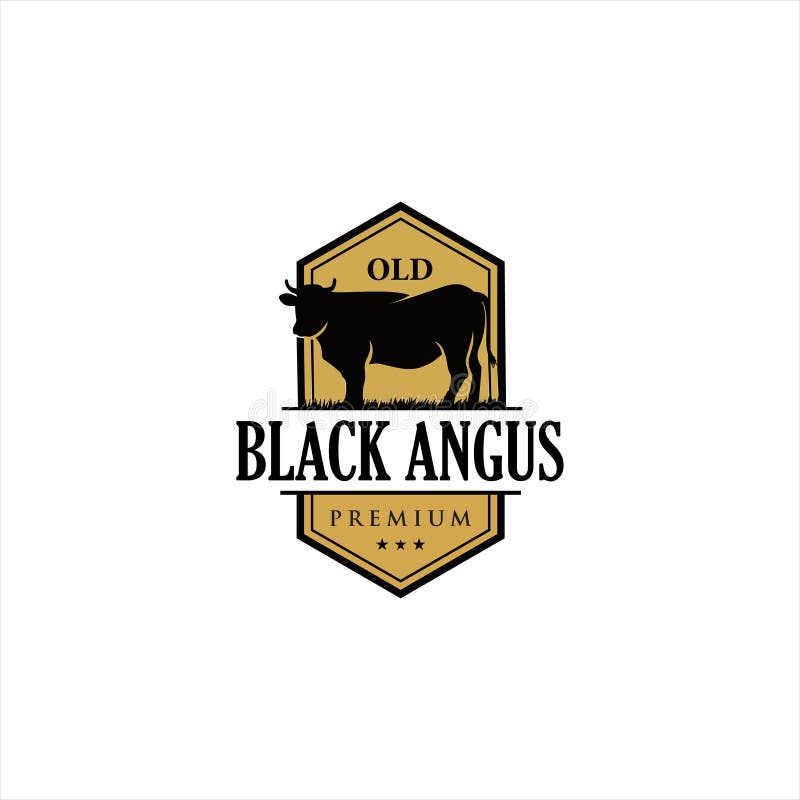 Black Angus Logo Design Template Cow Farm Logo . Angus Cow Logo ...
