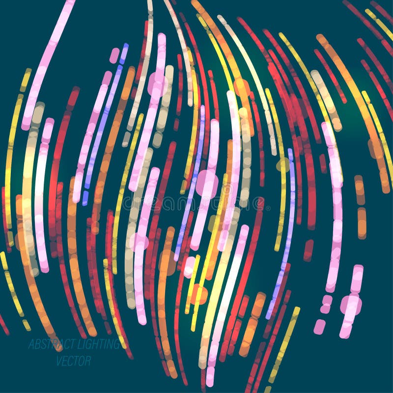 Colorful lighting design stock illustration. Illustration of morden ...