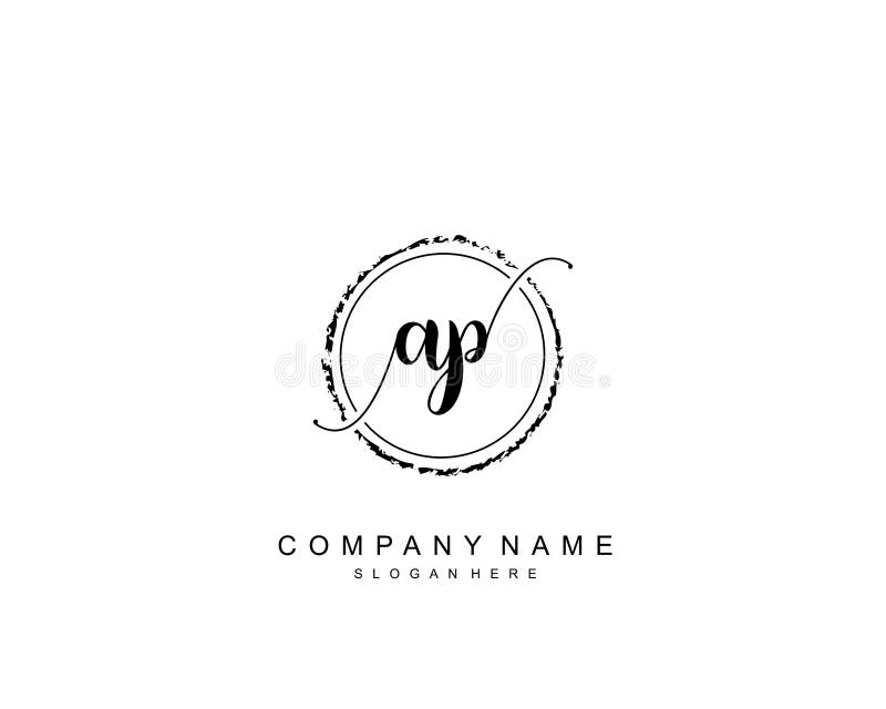 Initial AP Signature Logo Template Vector Stock Vector - Illustration ...