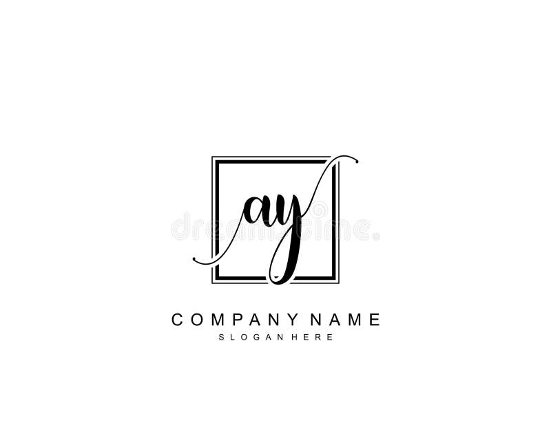Initial AY Signature Logo Template Vector Stock Vector - Illustration ...