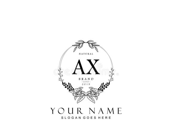 Initial AX Signature Logo Template Vector Stock Vector - Illustration ...