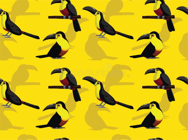 Bird Ariel Toucan Seamless Background Wallpaper-01 Stock Vector ...