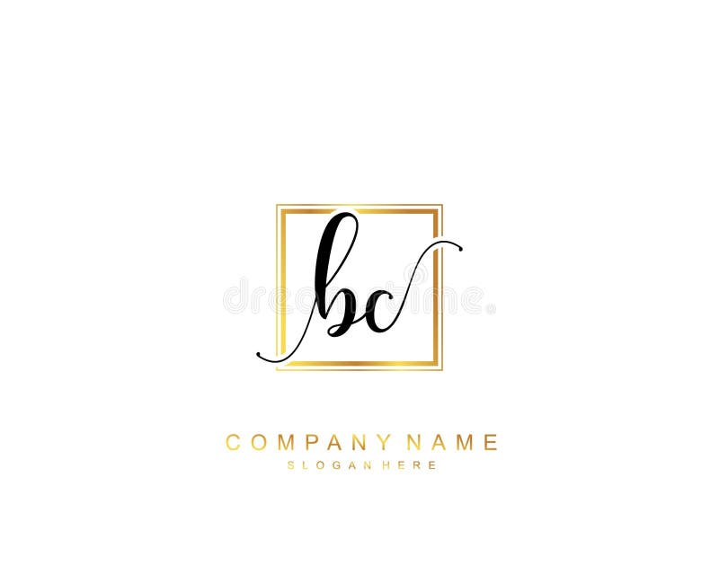 Initial BC Signature Logo Template Vector Stock Vector - Illustration ...
