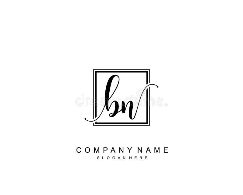Initial BN Signature Logo Template Vector Stock Vector - Illustration ...
