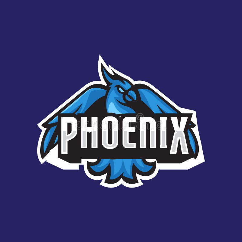 Phoenix Mascot Vector E Sport Logo Template Stock Illustration ...