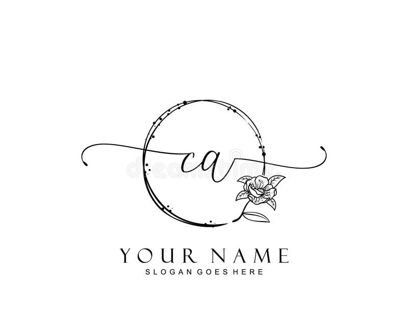 Initial CA Signature Logo Template Vector Stock Vector - Illustration ...